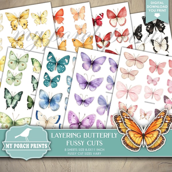 Butterfly Stickers - Etsy