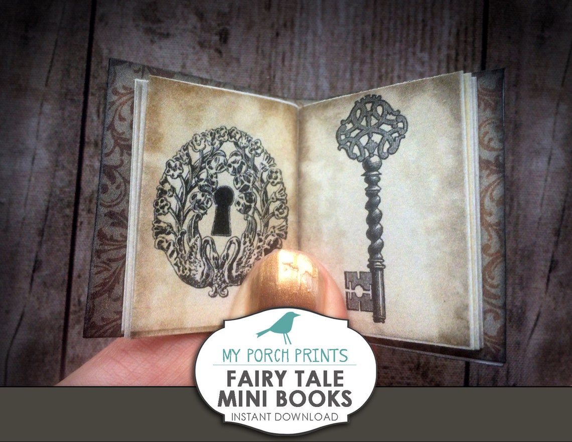 Fairy Tale Mini Books Vintage Junk Journal Potion - Etsy