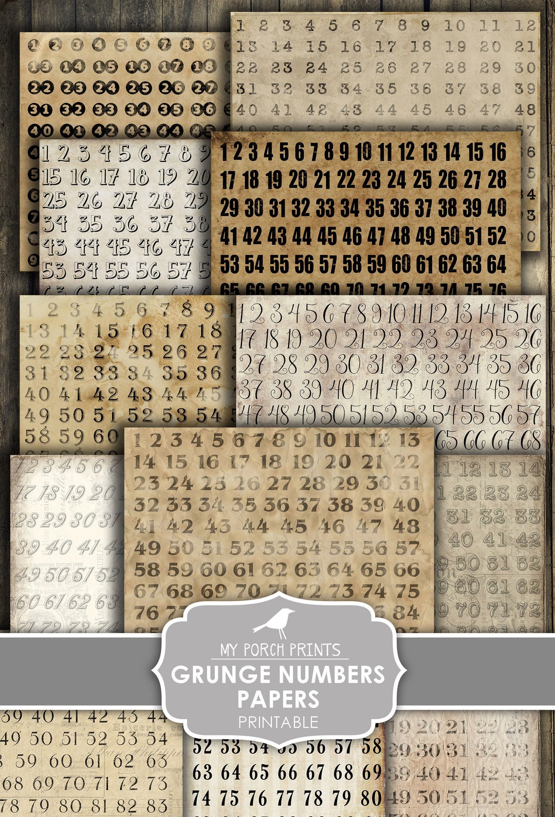 Junk Journal, Papers, Grunge, Numbers, Collage, Men, Printable Paper ...