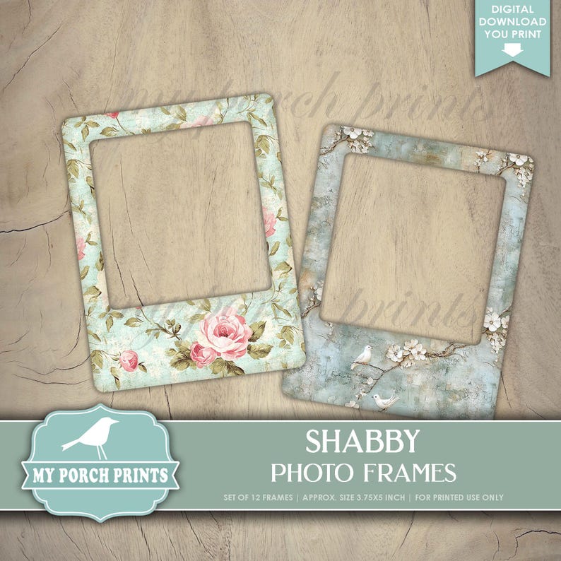 Shabby Photo Frames, Junk Journal, Photograph, Scrapbooking, Frame ...