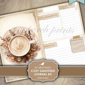 Cozy Gratitude Junk Journal Kit, Grateful, Planner, Thanksgiving ...