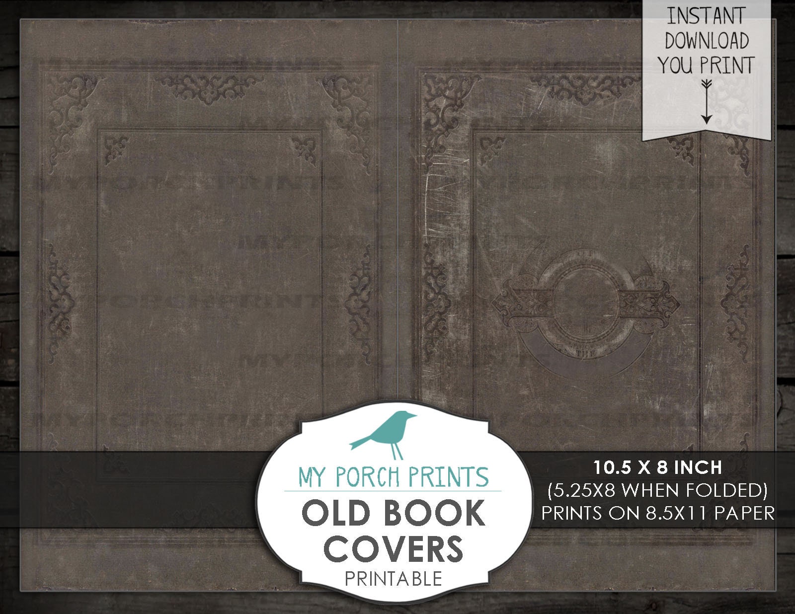 Old Book Covers, Journal Page, Vintage, Junk Journal, Scrapbook, Grunge ...