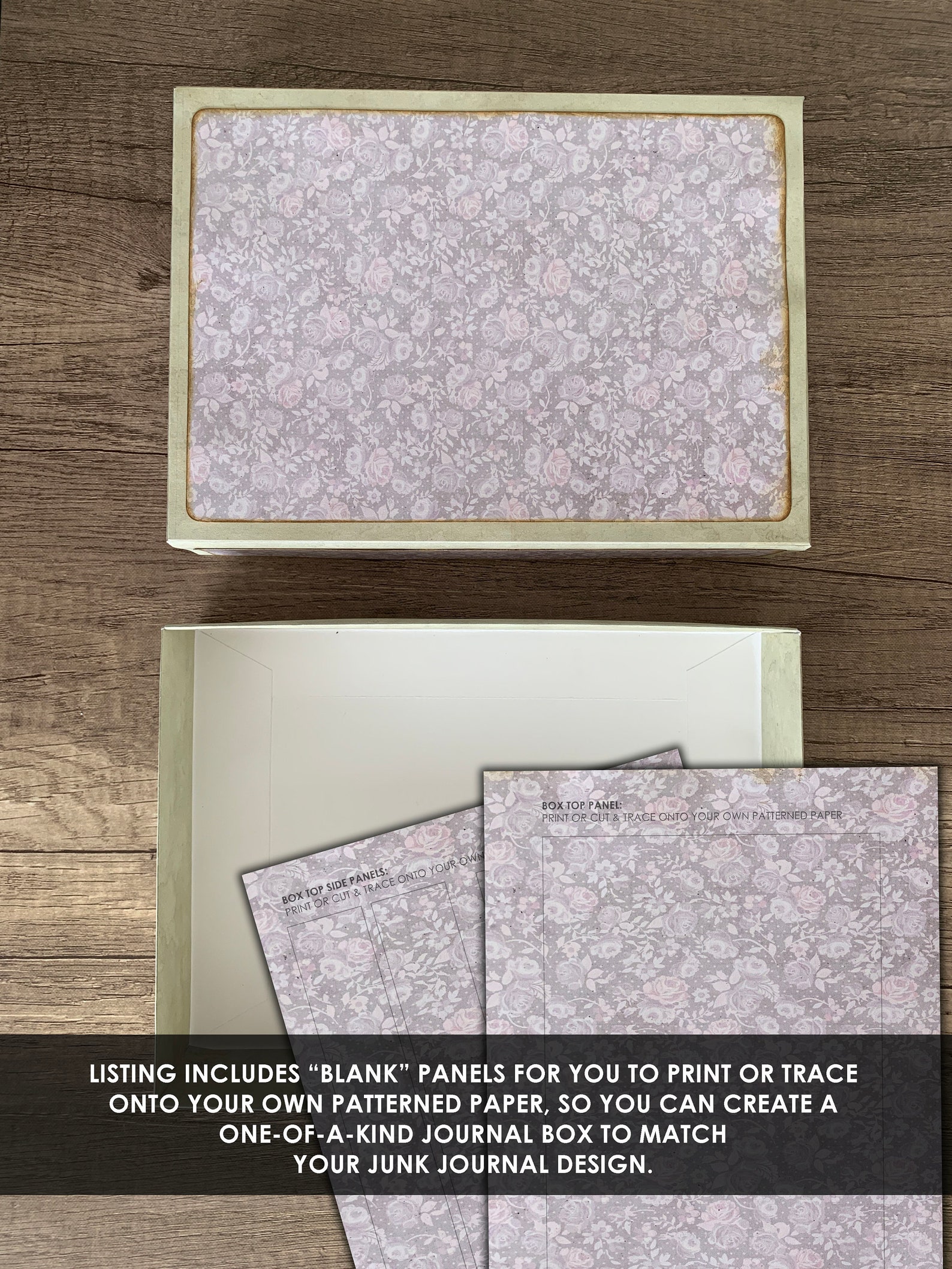 Junk Journal Box, Storage, Gift Box, Put A Junk Journal In, Craft Kit ...