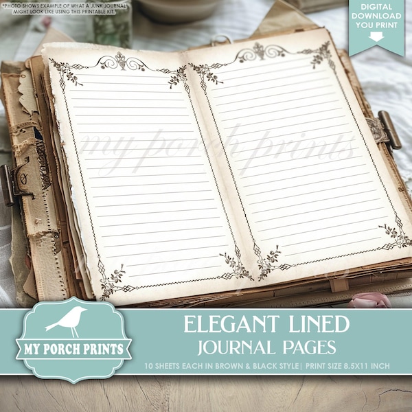 Journal Pages - Etsy