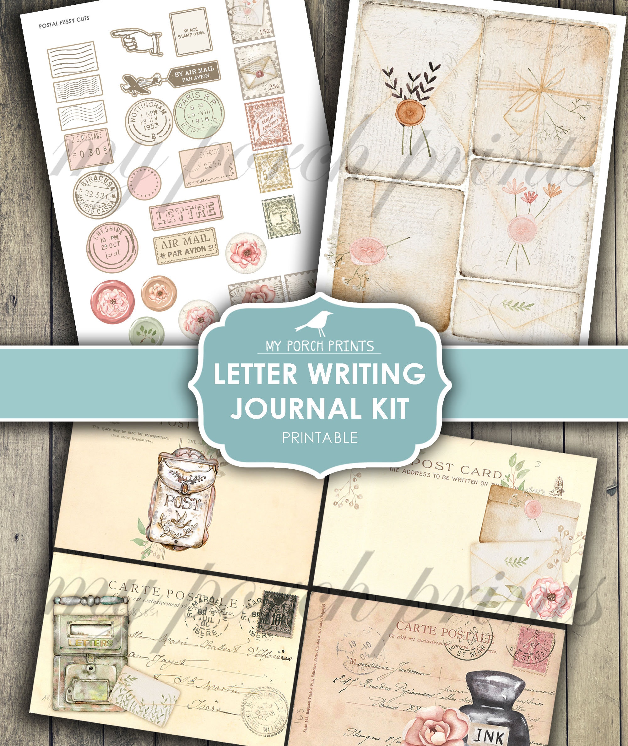 Junk Journal Letter Writing Mail Box Post Happy Pen Pal - Etsy