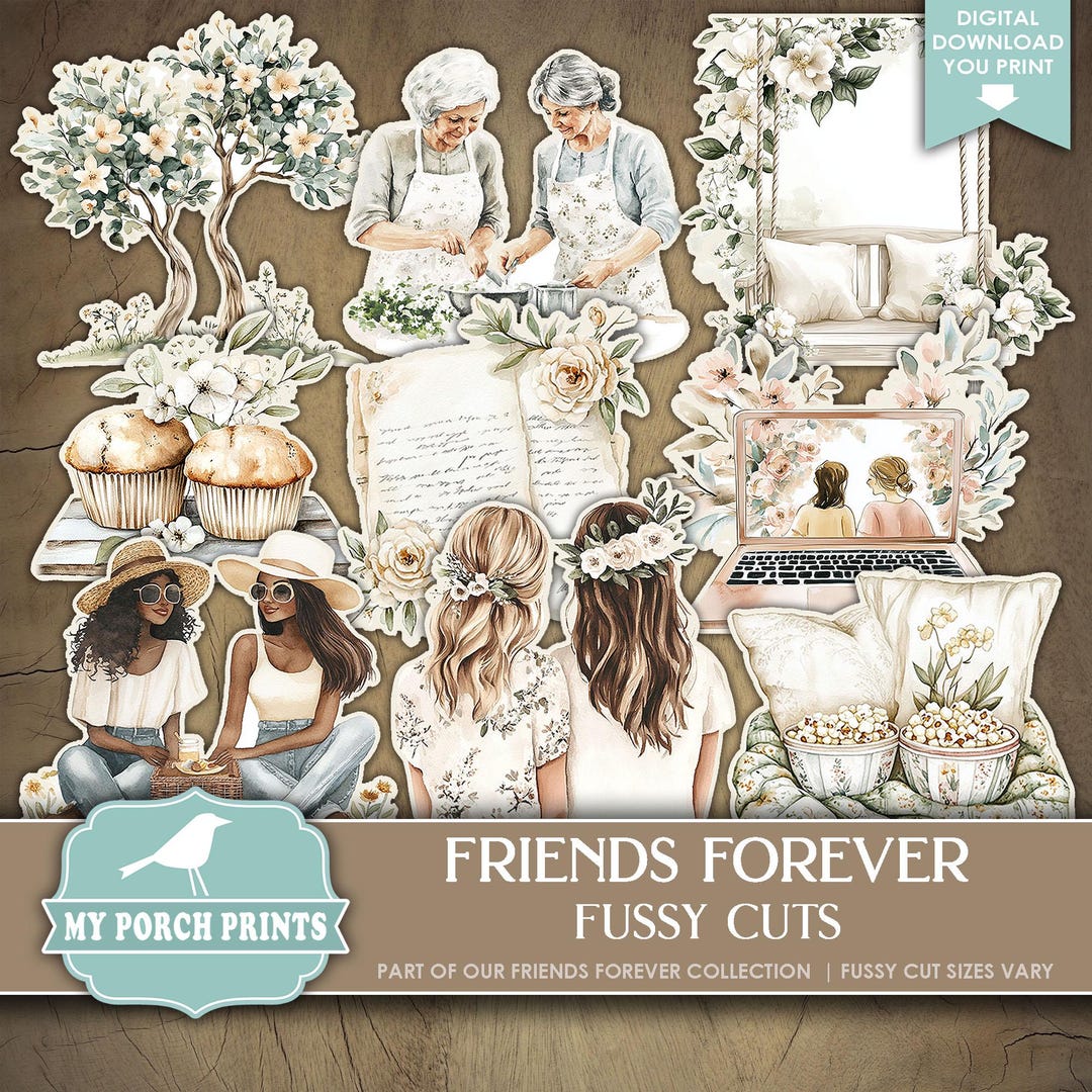 Friends Forever FUSSY CUTS, Best Friend, Sisters, Friendship, Gift ...