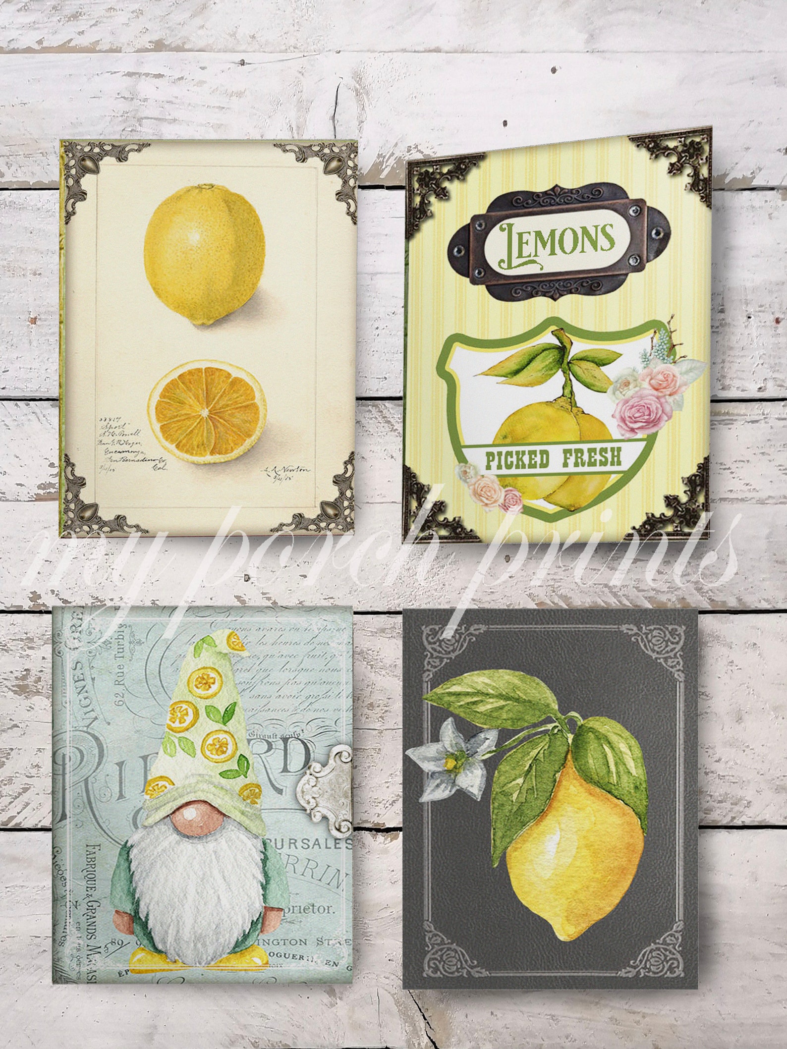 Mini Books, Lemons, Junk Journal, Yellow, Fruit, Lemon Journal, Summer ...
