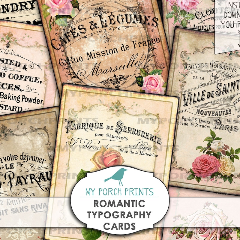 French Typography - Etsy