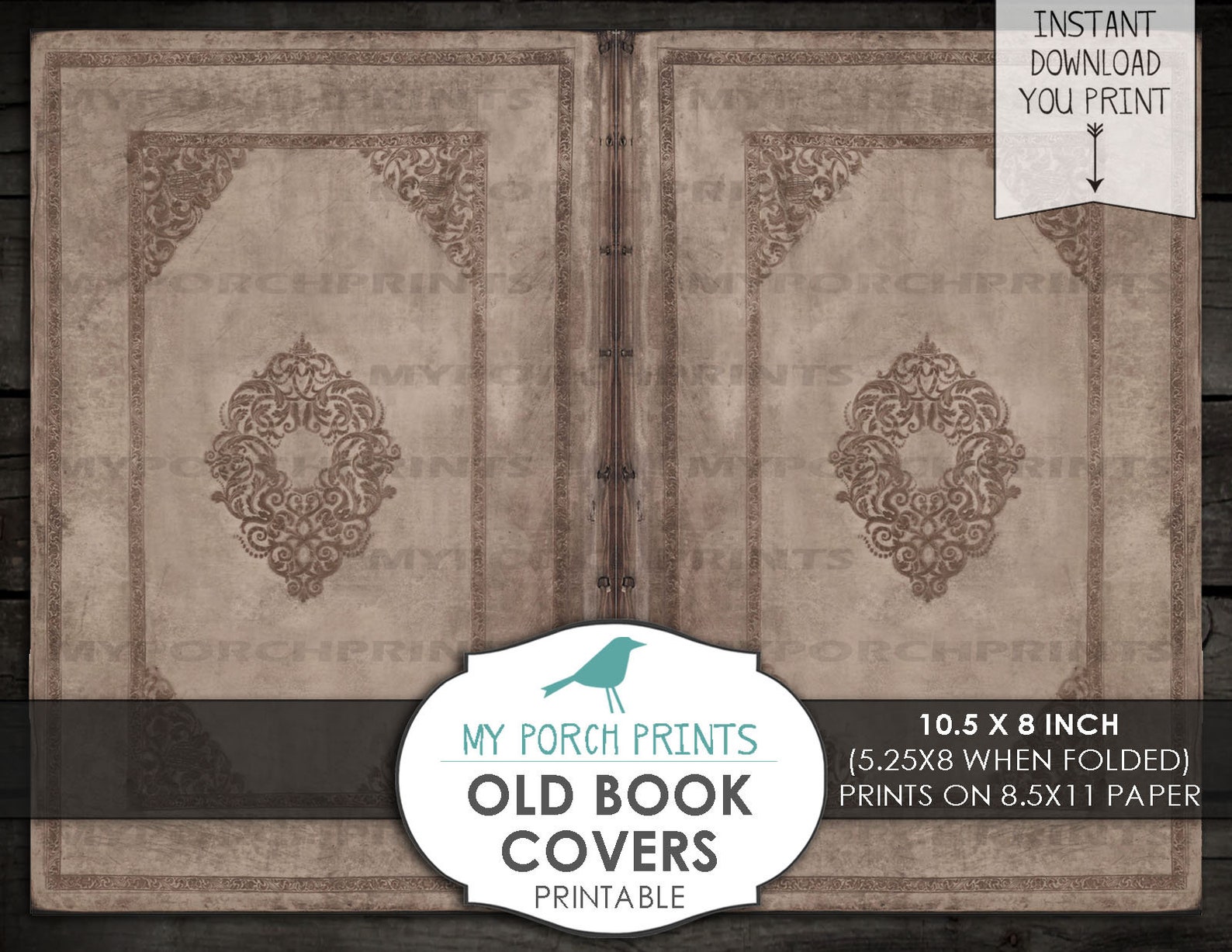 Old Book Covers, Journal Page, Vintage, Junk Journal, Scrapbook, Grunge ...