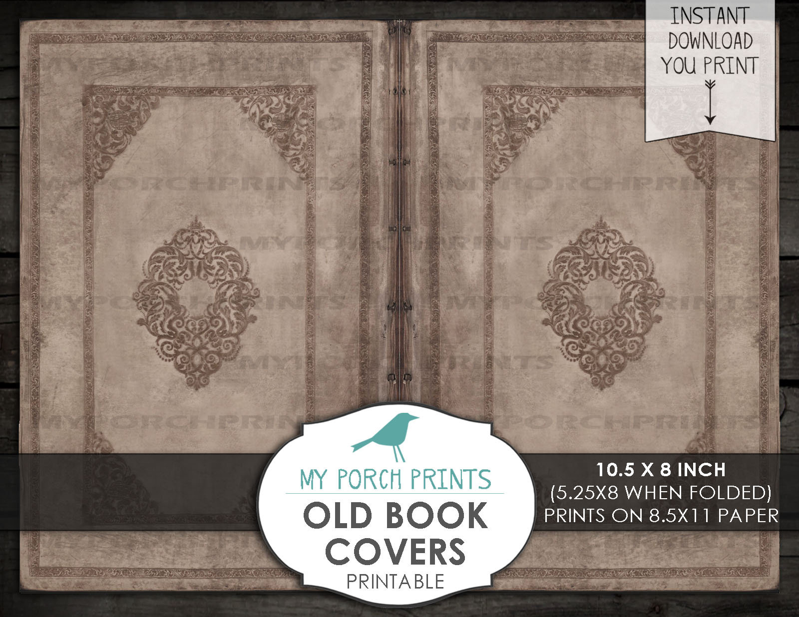 Old Book Covers, Journal Page, Vintage, Junk Journal, Scrapbook, Grunge ...