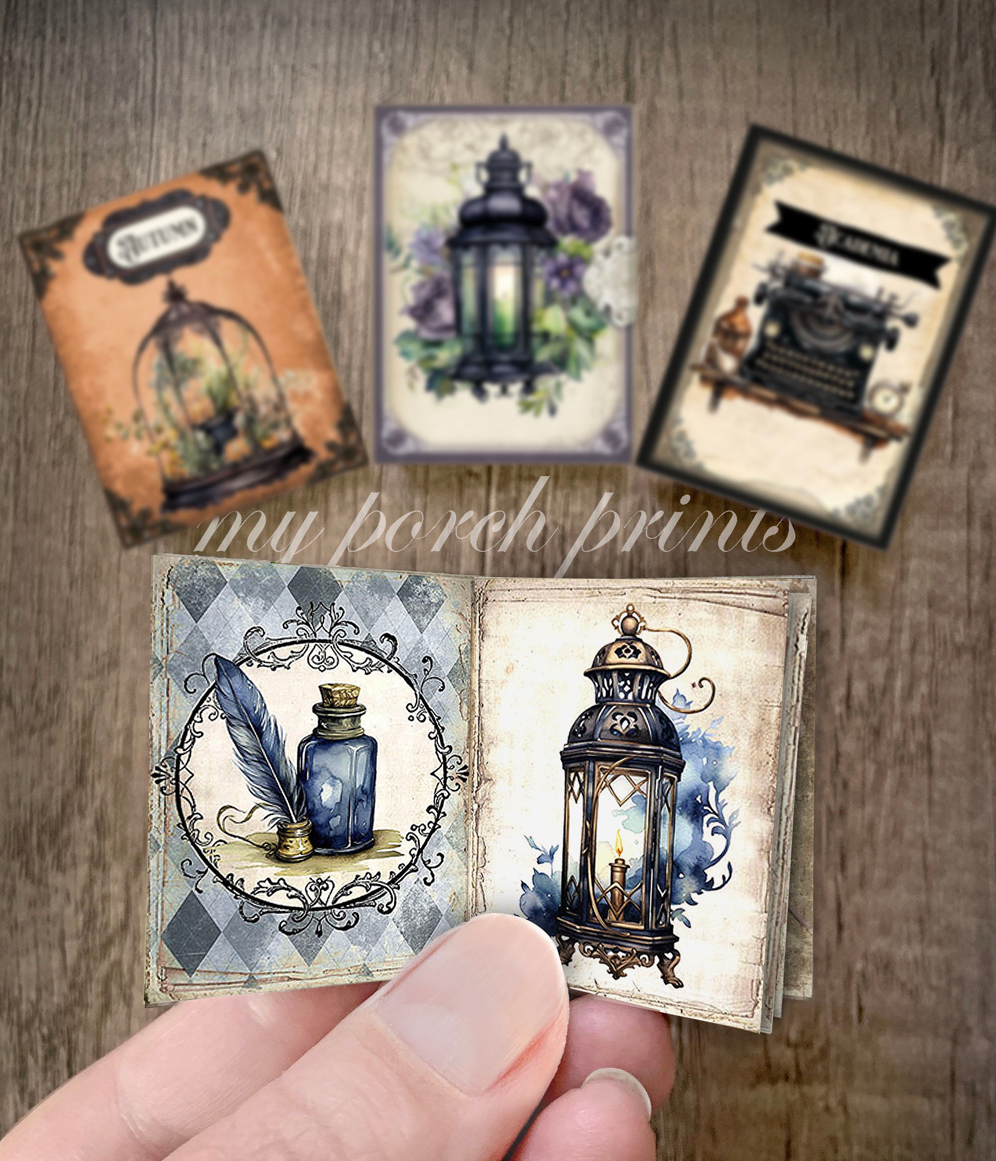 Mini Books, Autumn, Academia, Miniature, Fall, Book, Gothic, Dark ...