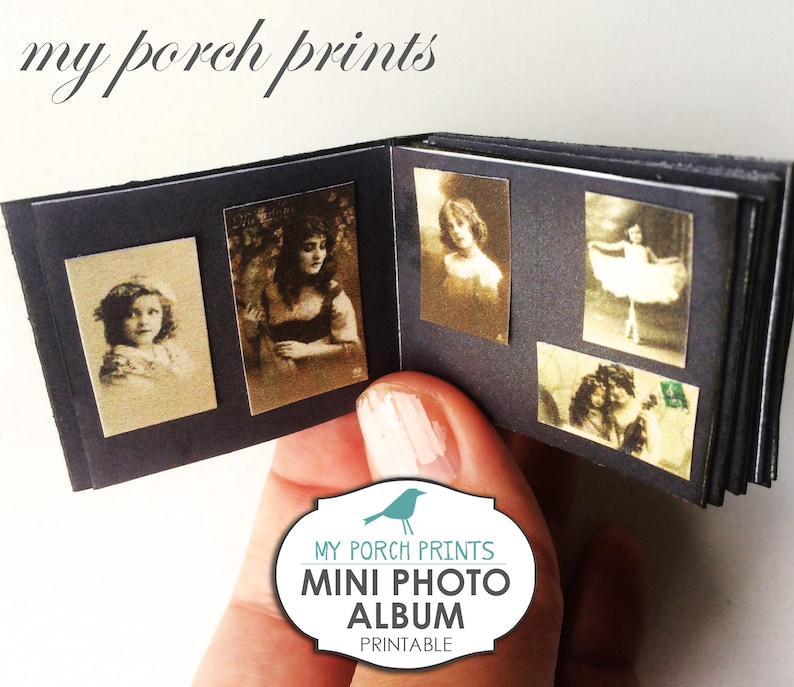 Mini Photo Album Mini Book Vintage Photograph Ephemera - Etsy