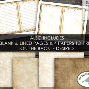 Summer Garden Journal Kit, Journal Pages, Book, Vintage, 5x7, Junk ...