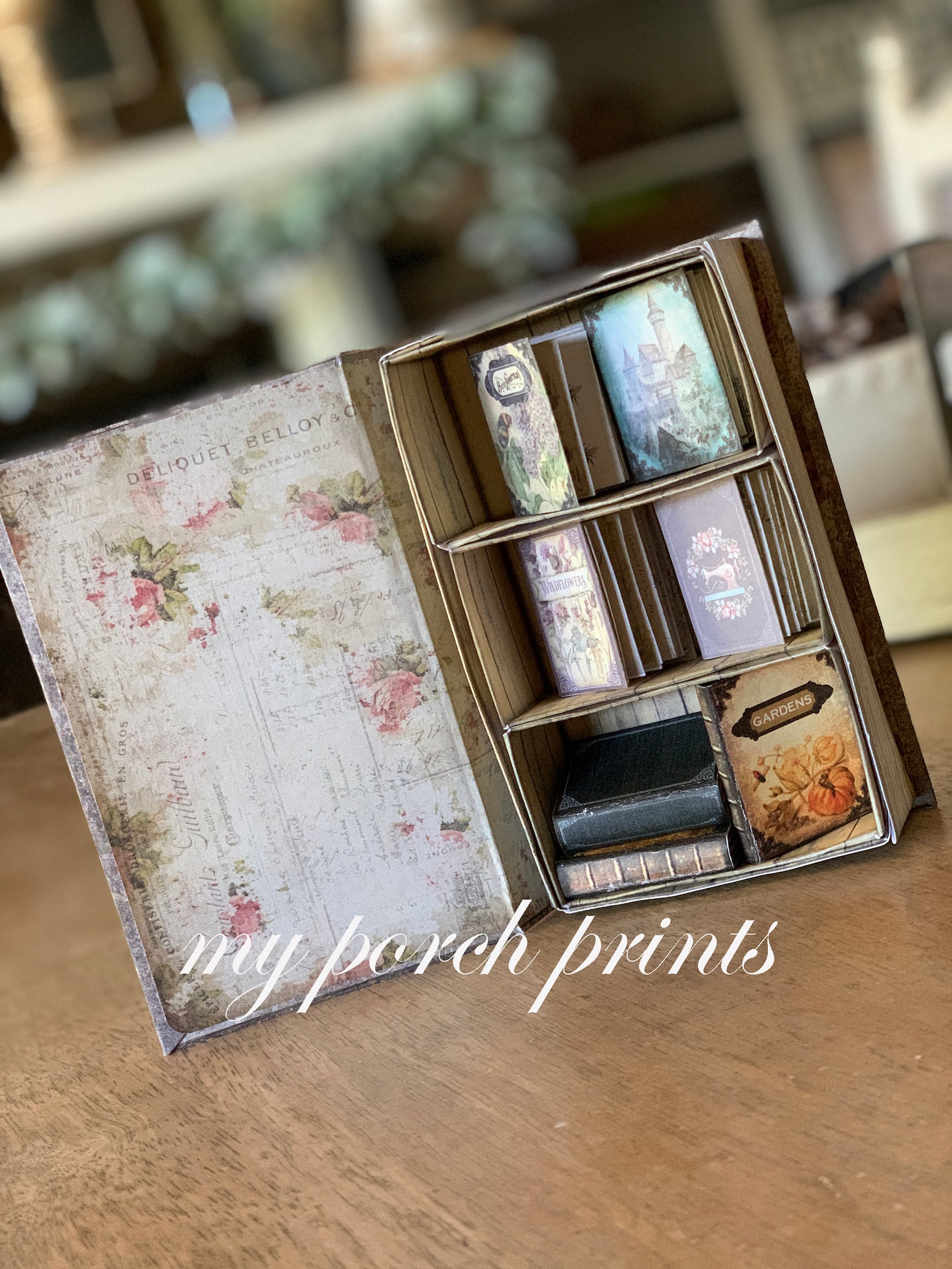 Mini Book, Secret Cabinet, Box, Junk Journal, Kit, Craft Kit, Printable ...