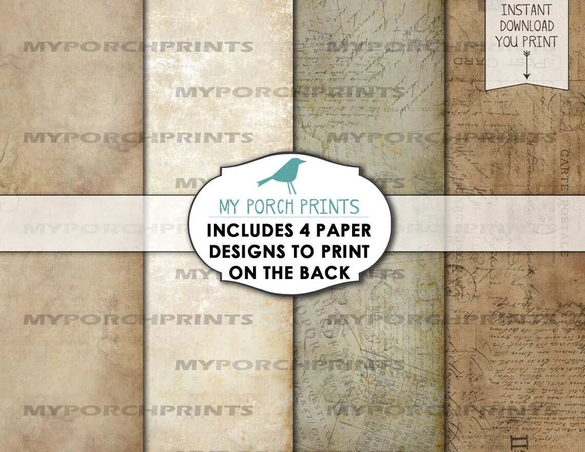 Mini File Folders Typography Scrapbook Kit Junk Journal - Etsy