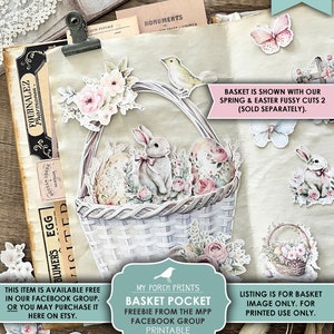 Junk Journal, Easter, Basket, Pocket, Freebie, Card, Gift, Facebook ...