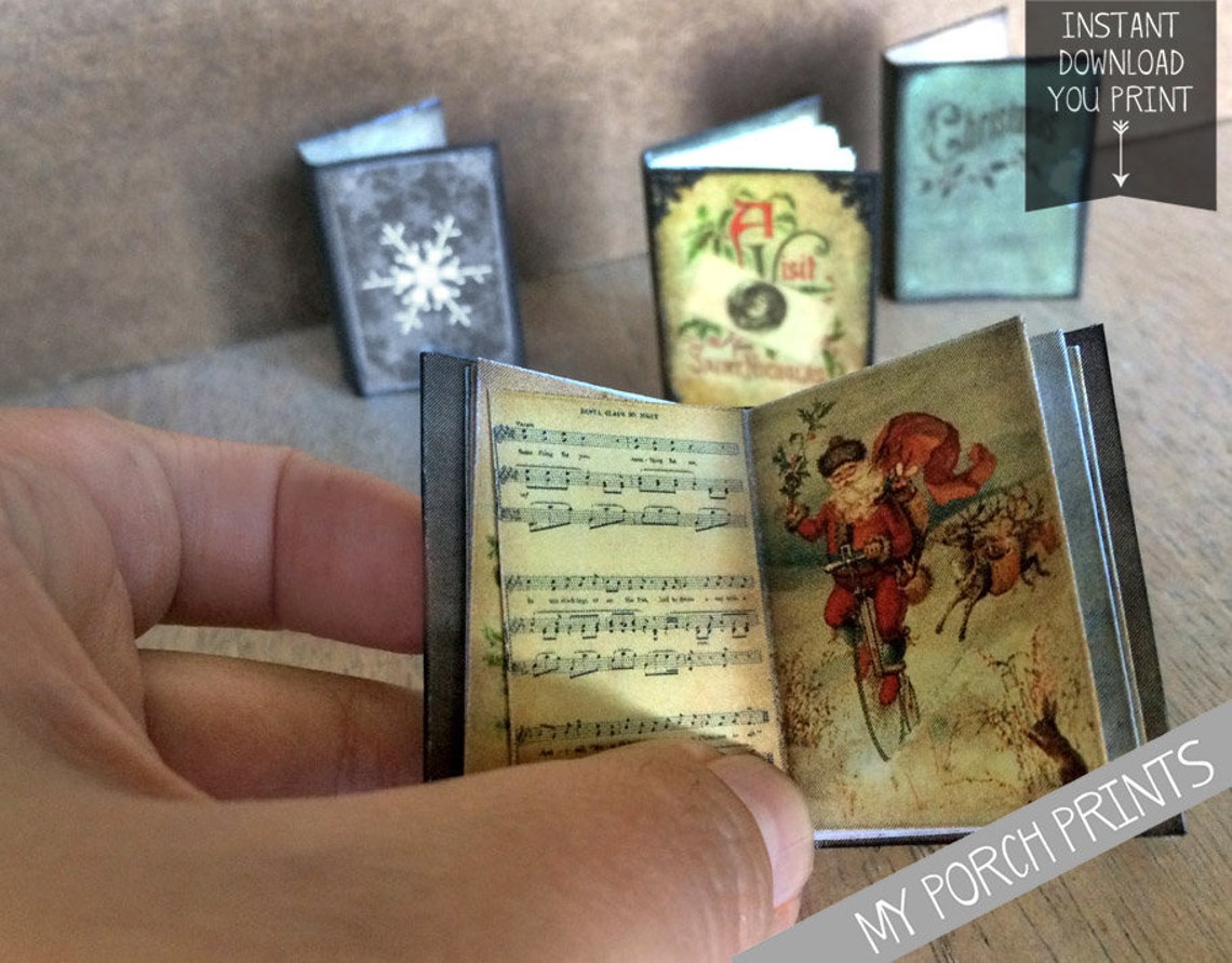 Christmas Mini Books Twas the Night Before Christmas Poem - Etsy