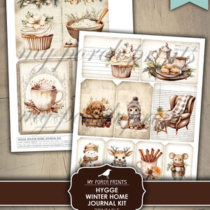 Hygge Winter Home Junk Journal Kit, December, Daily, Neutral, Holiday ...