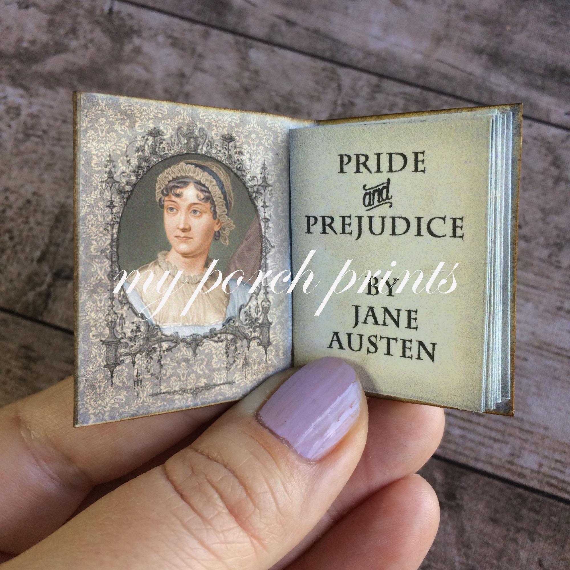Jane Austen Mini Books Pride and Prejudice Miniature Junk - Etsy