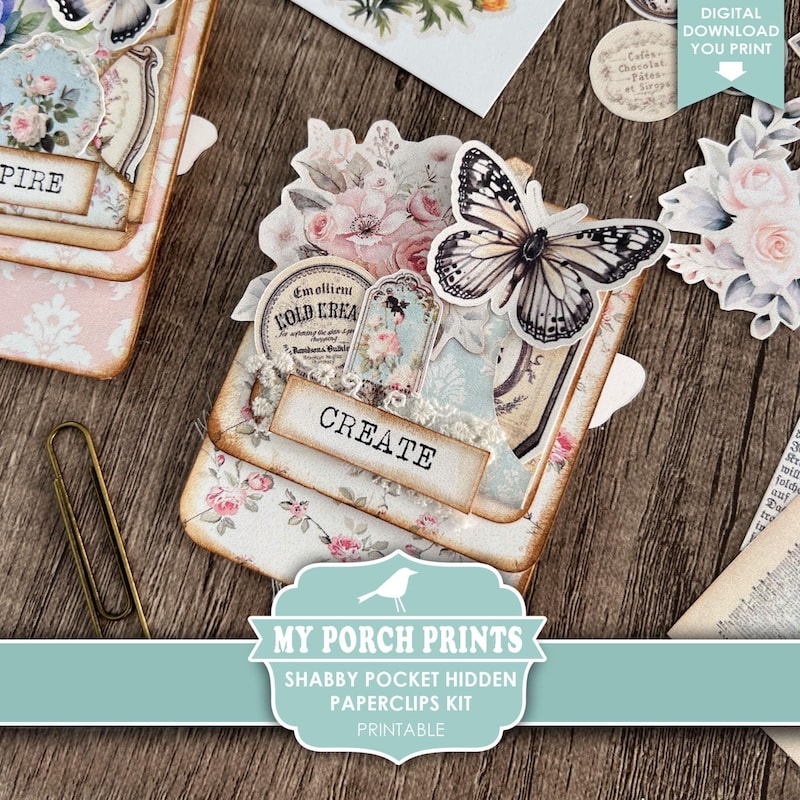 Mini Rose Paperclip - Etsy