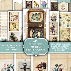 My First Pirate Junk Journal Beginner's Kit Kids Boys Children Guy Book ...