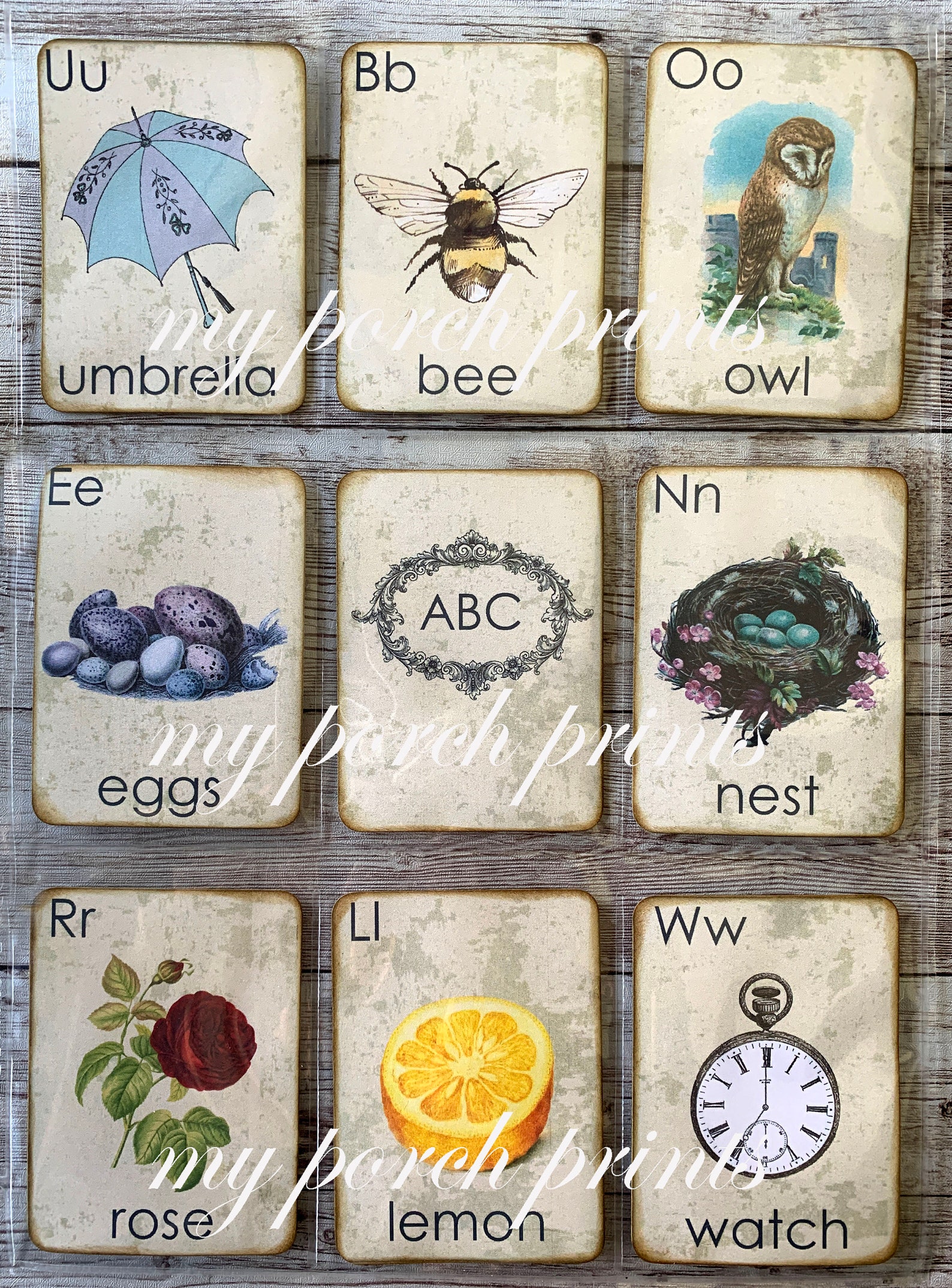 Flash Cards ABC Junk Journal Alphabet Letters | Etsy Canada