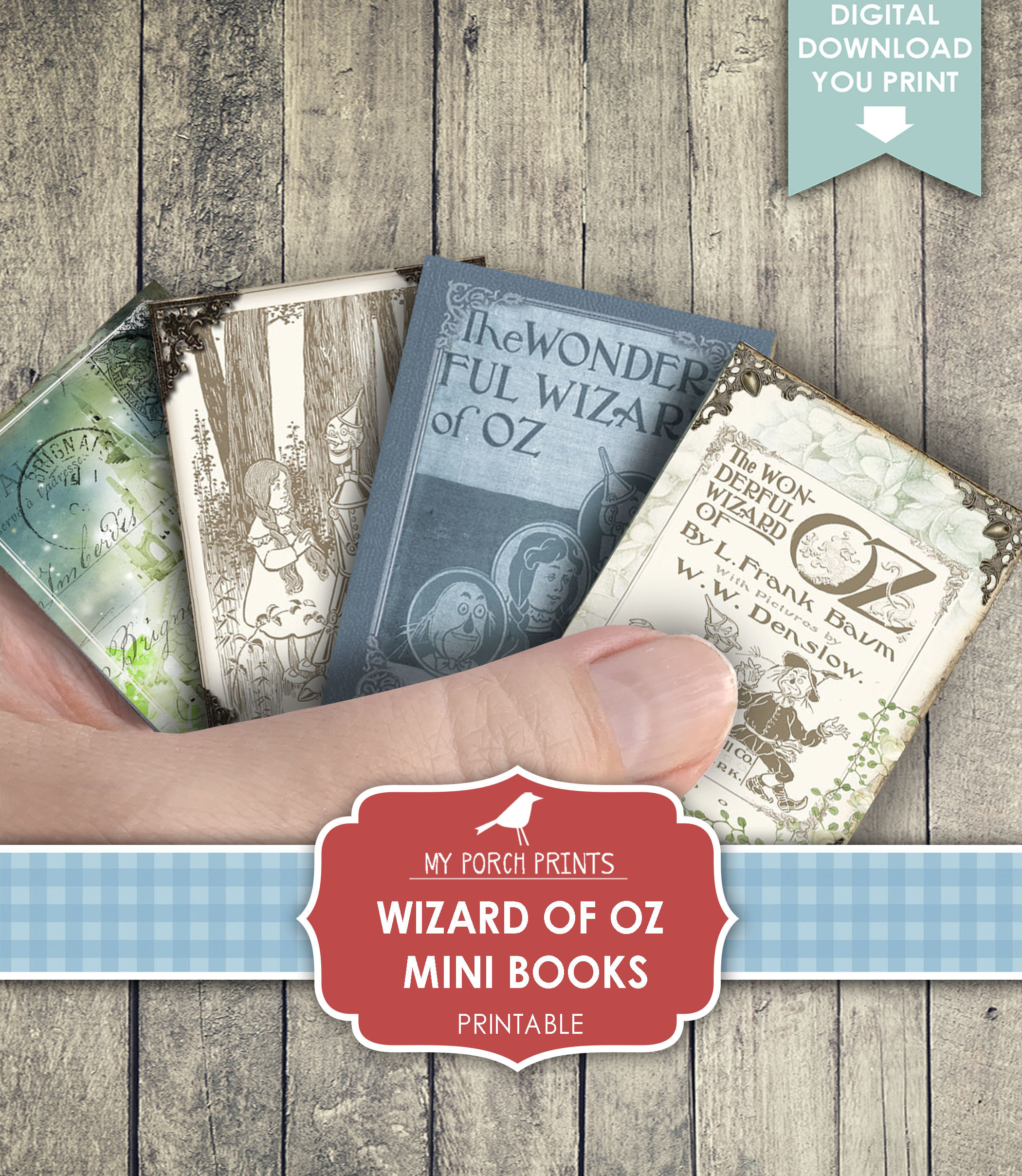 Mini Books Wizard of Oz Junk Journal Yellow Brick Road - Etsy