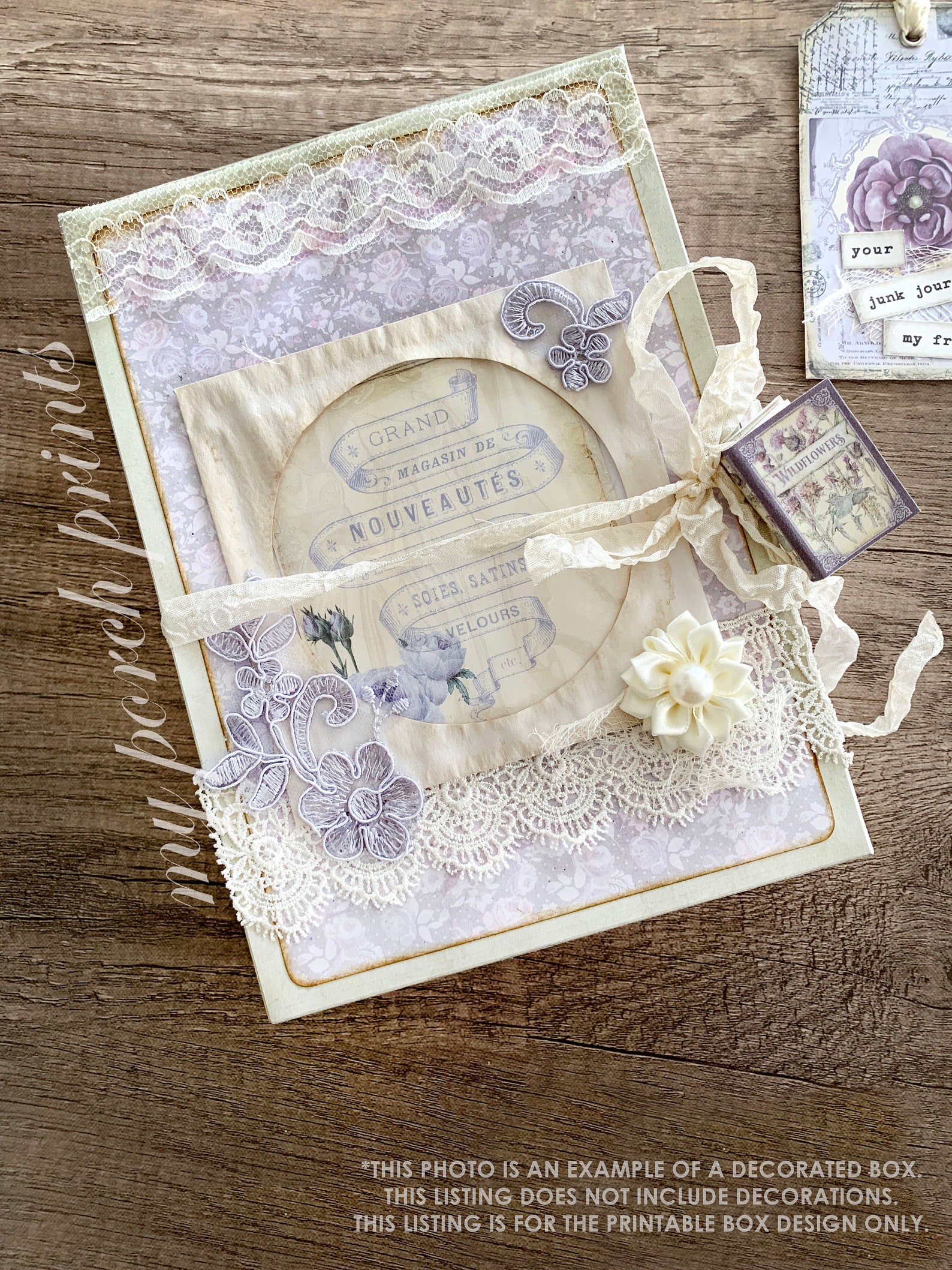 Junk Journal Box, Storage, Gift Box, Put A Junk Journal In, Craft Kit ...