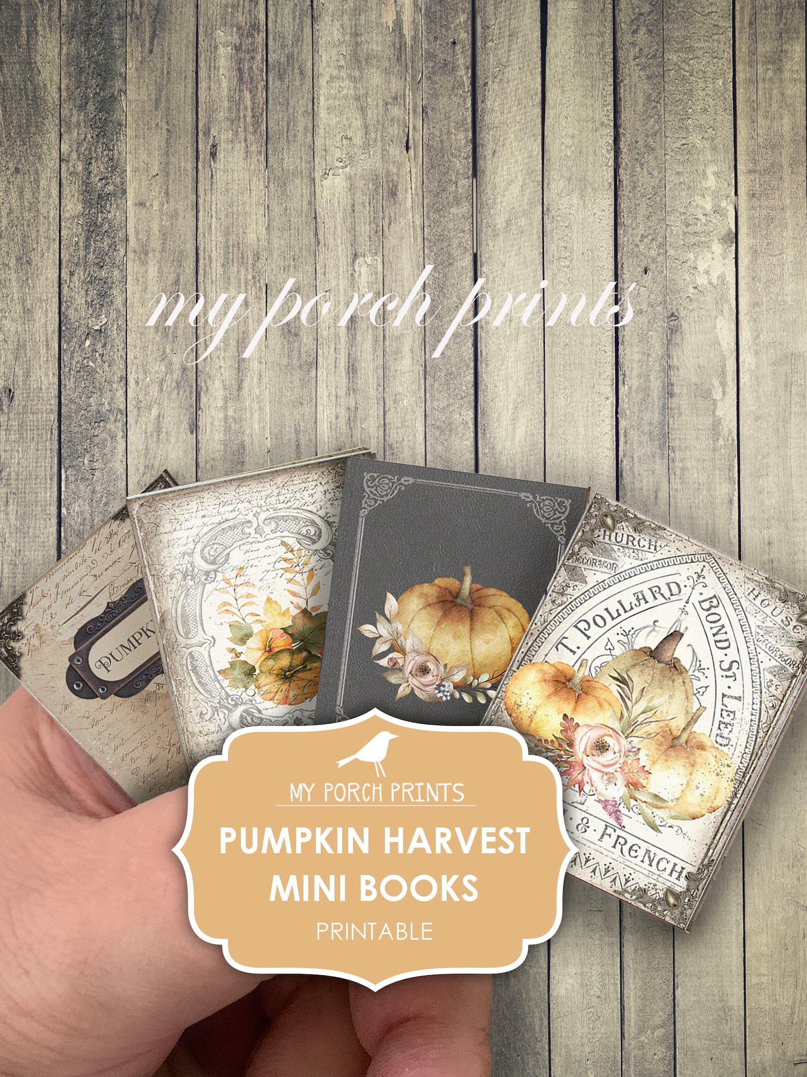 Mini Book Pumpkin Harvest Junk Journal Craft Kit Fall - Etsy