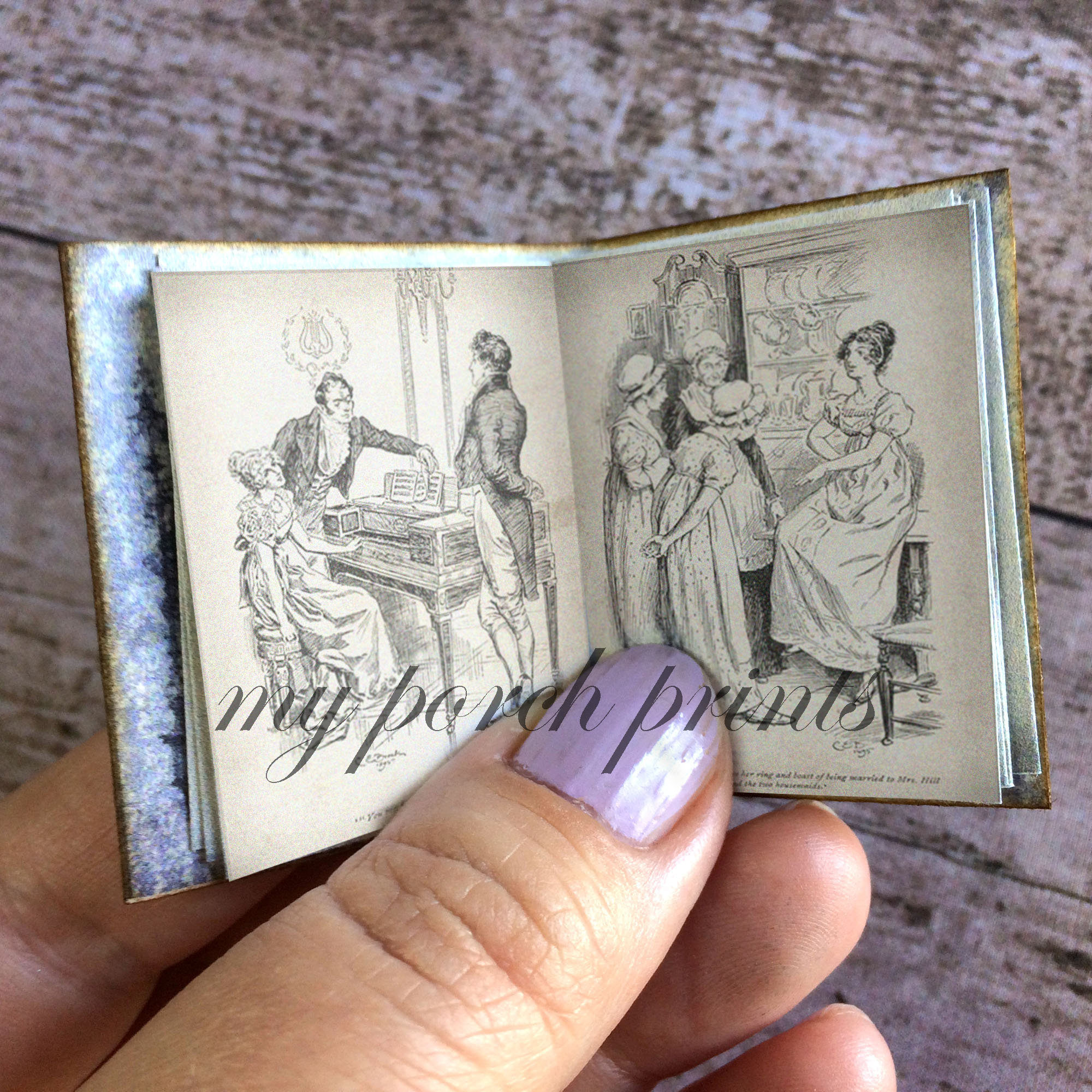 Jane Austen Mini Books Pride and Prejudice Miniature Junk - Etsy