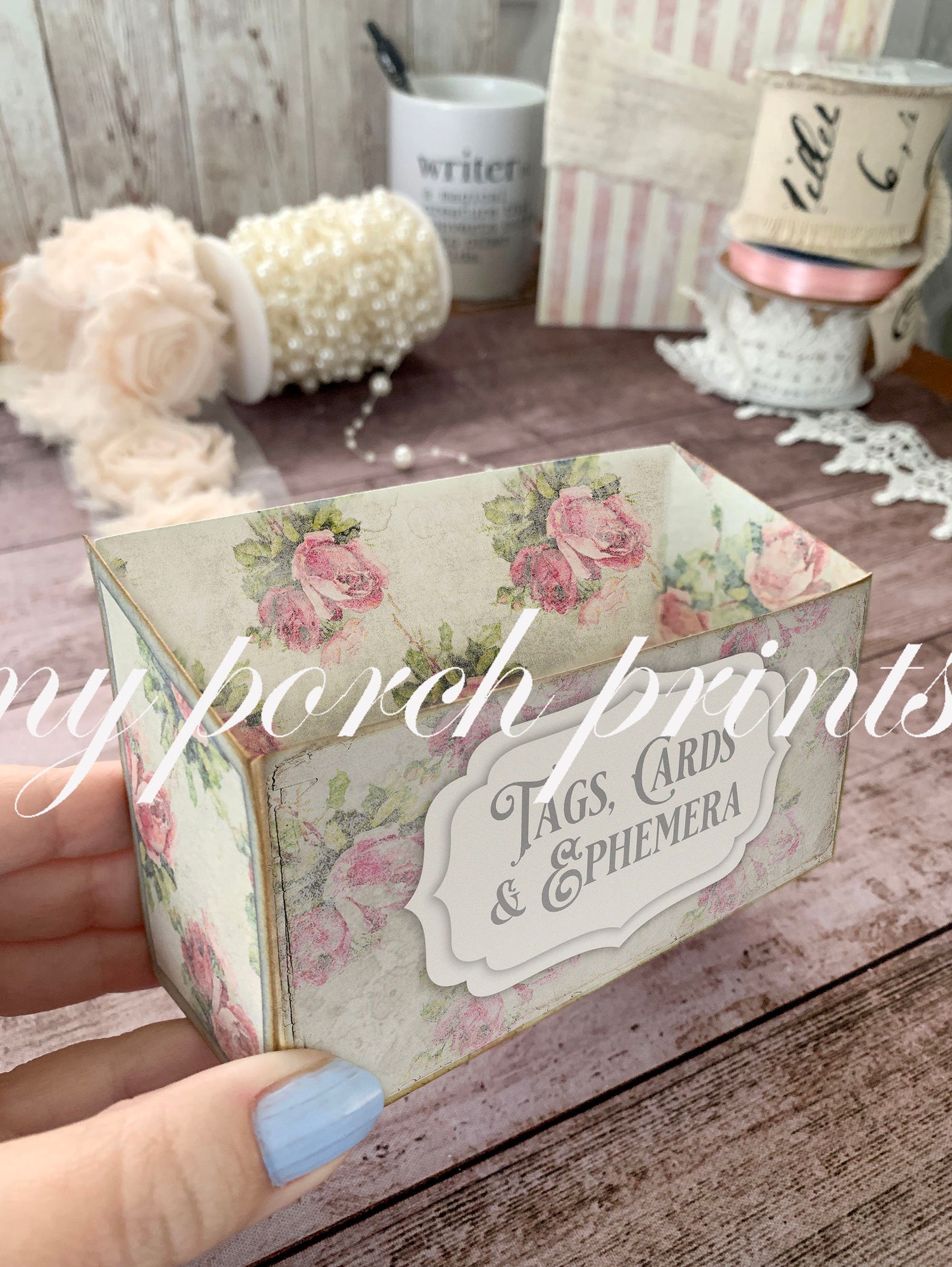 Ephemera, Box, Shabby Chic, Junk Journal, Pastel, Storage, My Porch ...