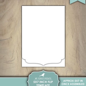5x7 Inch Flip Template, Junk Journal, Kit, Black and White, Folder ...