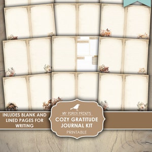 Cozy Gratitude Junk Journal Kit, Grateful, Planner, Thanksgiving ...