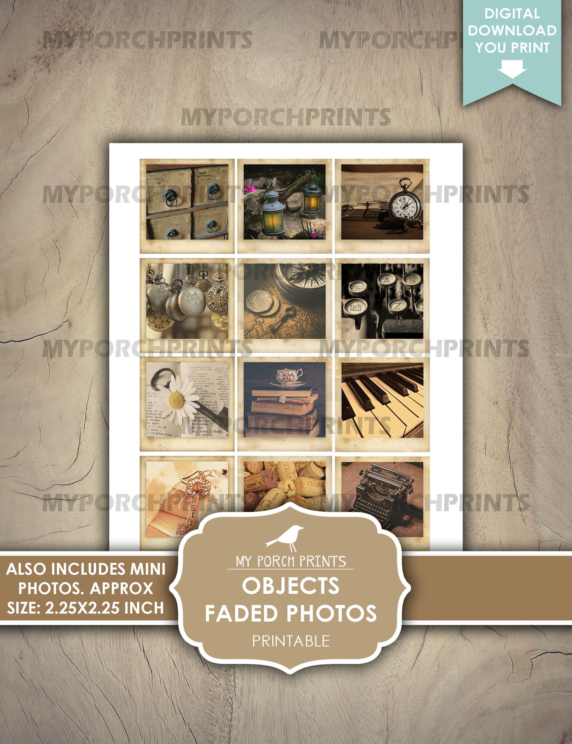 Photos Faded Objects Junk Journal Steampunk Photographs - Etsy