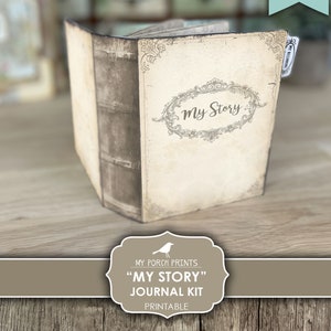 Junk Journal, Kit, My Story, Biography, About Me, Dad, Grandpa, Gift ...