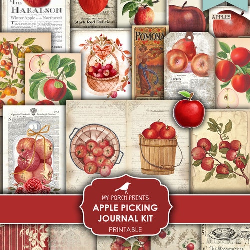 Apple Picking ADD-ON KIT Junk Journal Apples Fall Autumn - Etsy