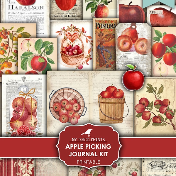 Red Apple Print - Etsy