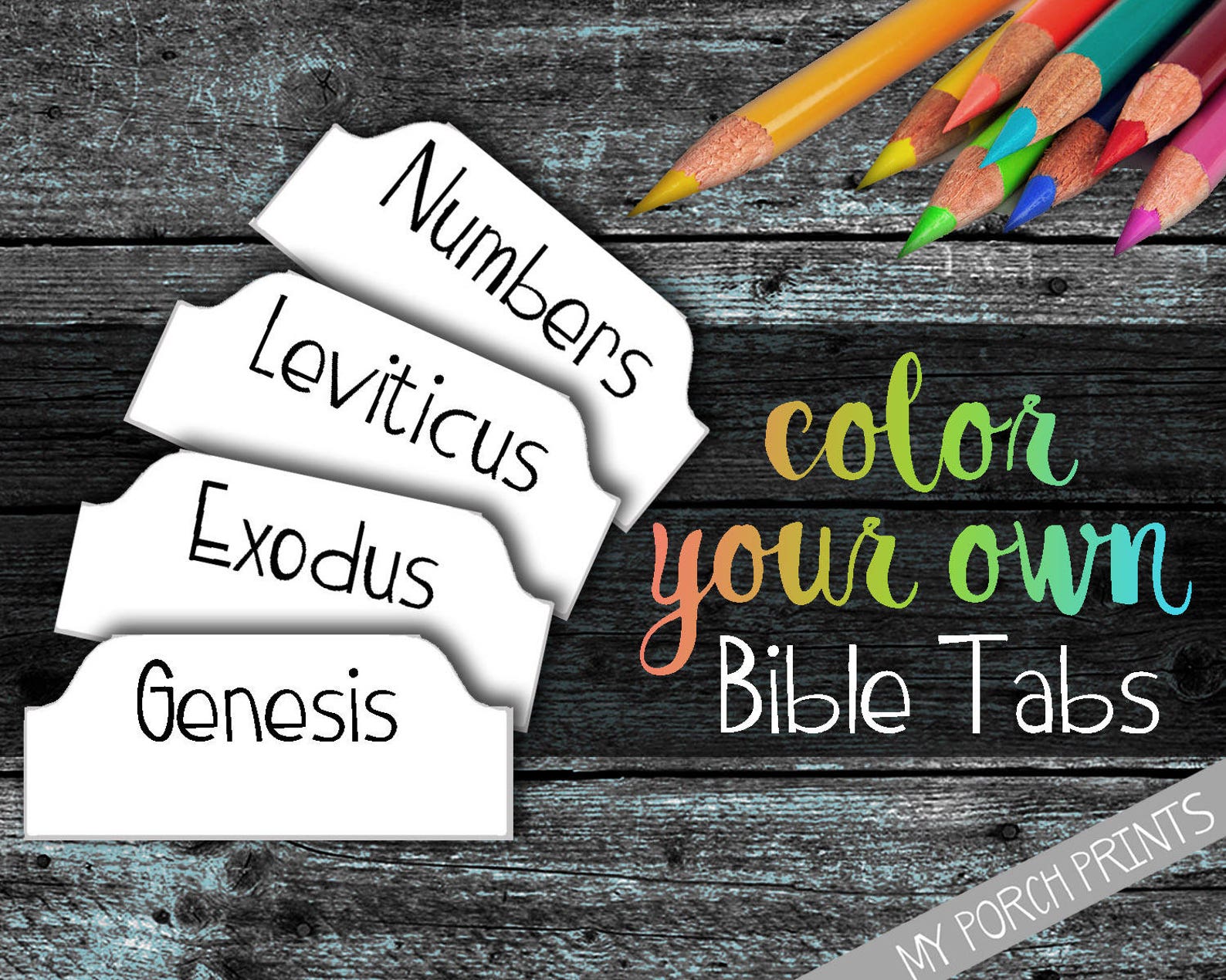 Bible Tabs Bible Tabs Printable Bible Tabs Download Color - Etsy