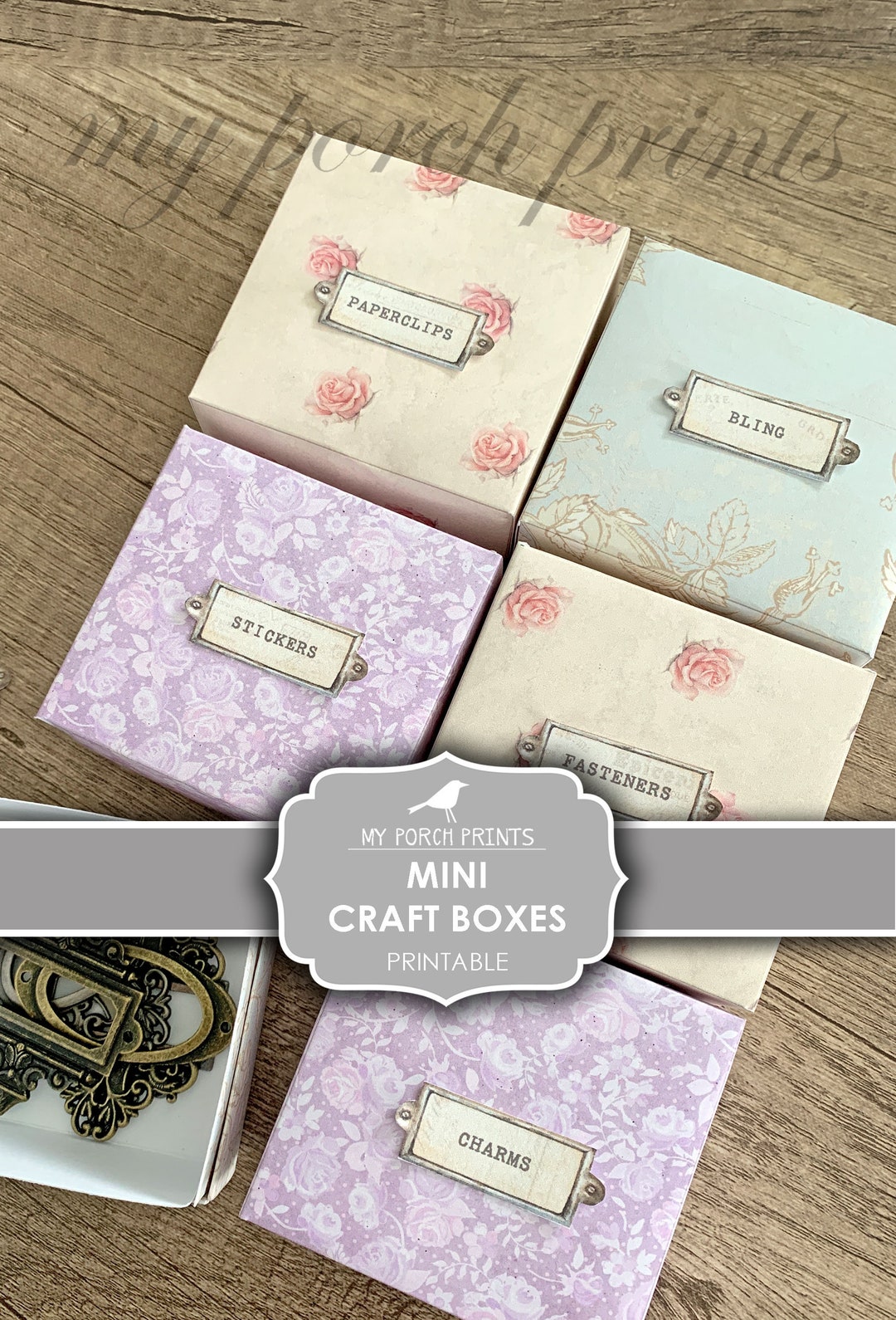 Mini Craft Storage Box, Gift Box, Junk Journal, Small, Craft Kit, DIY ...