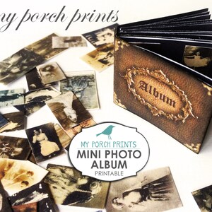 Mini Photo Album, Mini Book, Vintage, Photograph, Ephemera, Old ...
