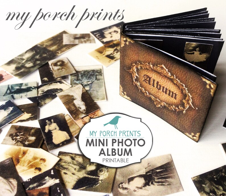 Mini Photo Album Mini Book Vintage Photograph Ephemera - Etsy