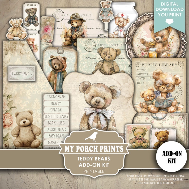 Girl Teddy Bear Image - Etsy