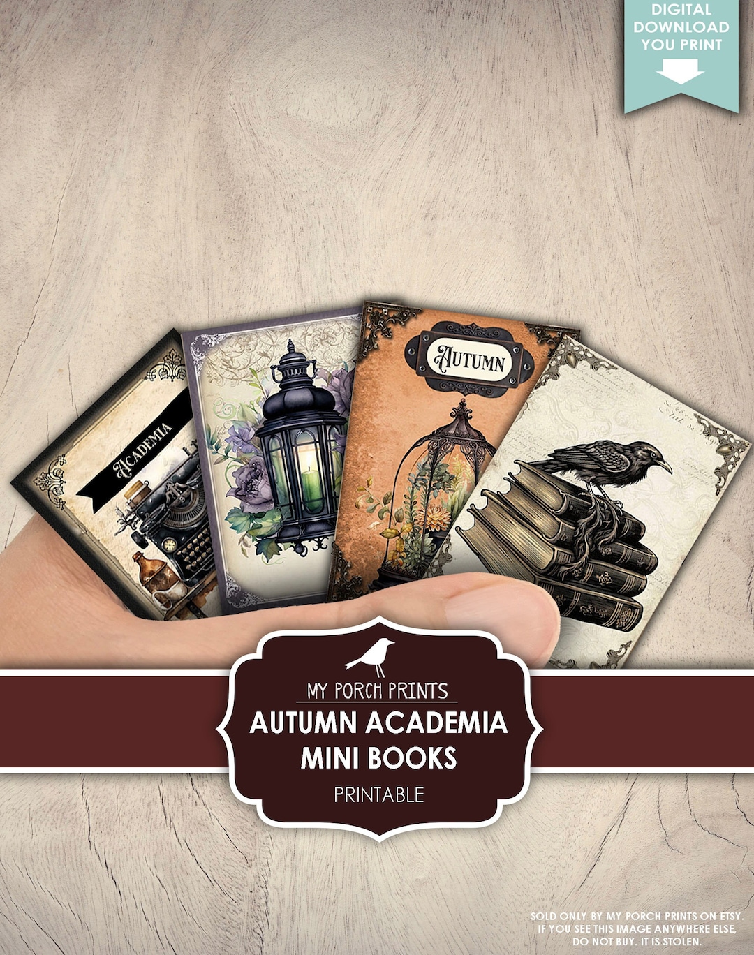 Mini Books, Autumn, Academia, Miniature, Fall, Book, Gothic, Dark ...