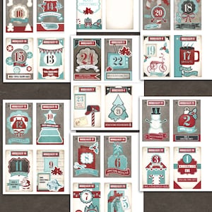 Christmas, Countdown, Flip Cards, Advent Calendar, December Daily ...