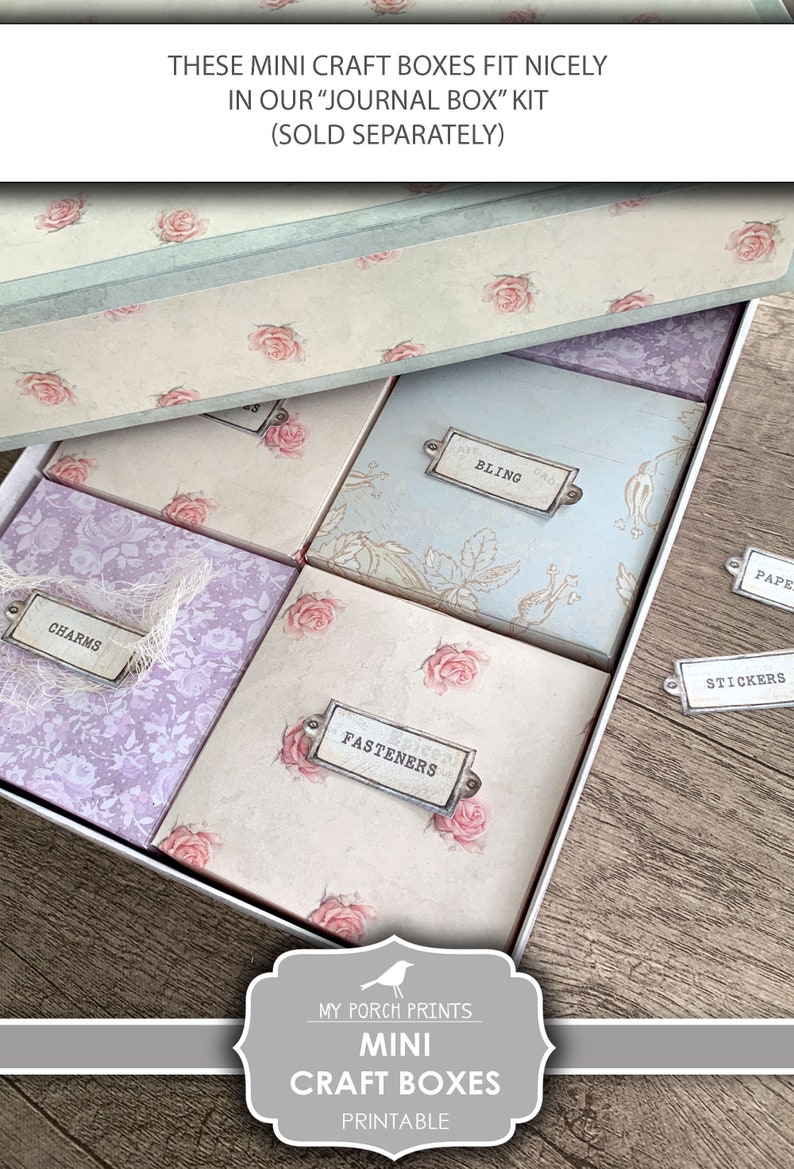 Mini Craft Storage Box Gift Box Junk Journal Small Craft | Etsy