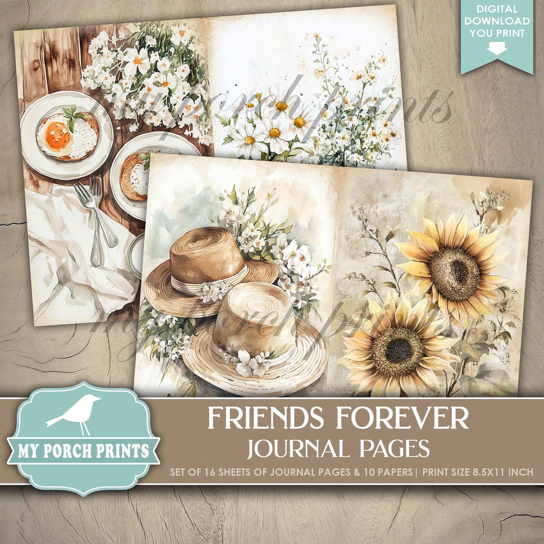 Friends Forever PAGES & PAPERS, Best Friend, Sisters, Friendship, Gift ...