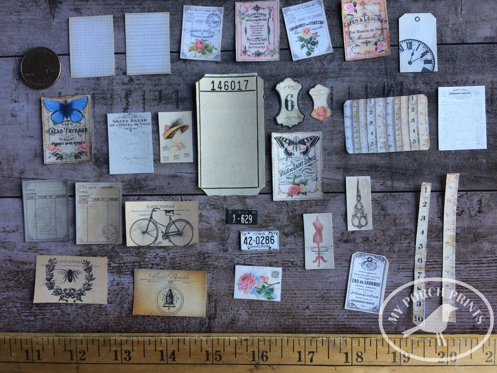 Mini Ephemera Pack Junk Journal Kit Embellishments - Etsy
