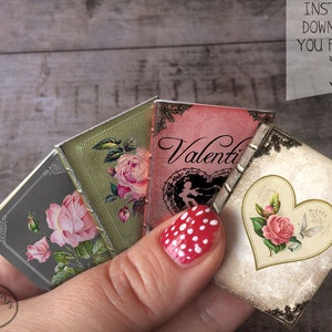 Love Mini Books, Junk Journal, Charm, Valentine's Day, Gift for Him ...