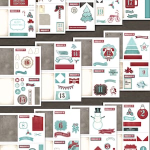 Christmas, Countdown, Flip Cards, Advent Calendar, December Daily ...