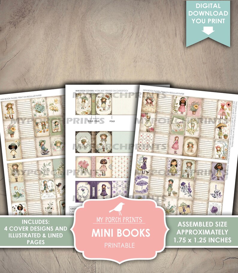 Mini Books, Cottage Girls, Shabby, Children, Country, Little Girl, Junk ...